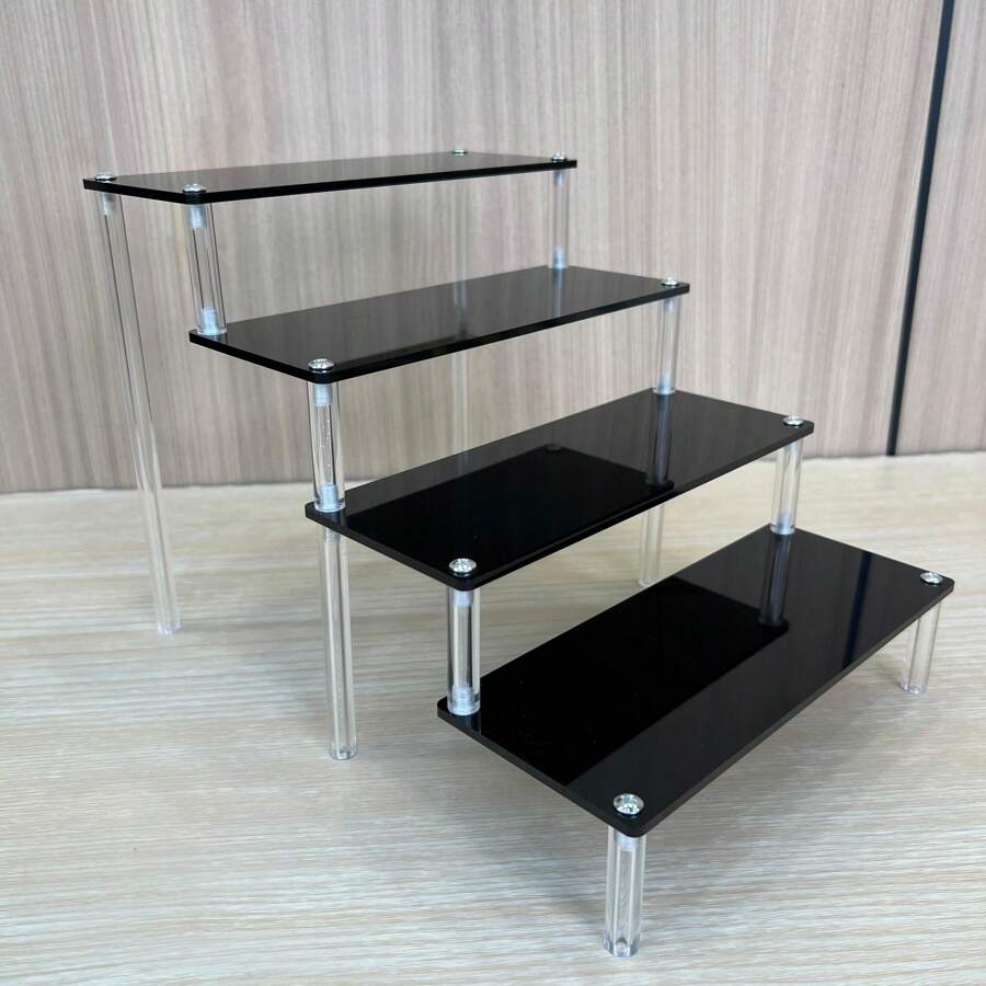 New Desktop Black Display Stand, Model Rack, Step Display Shelf, Multi ...