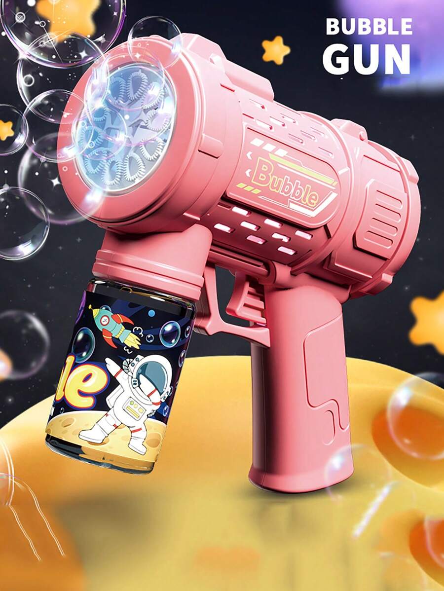 1pc 10-Hole Rocket-Shaped Bubble Gun, 1-Button Fully Automatic Bubble ...