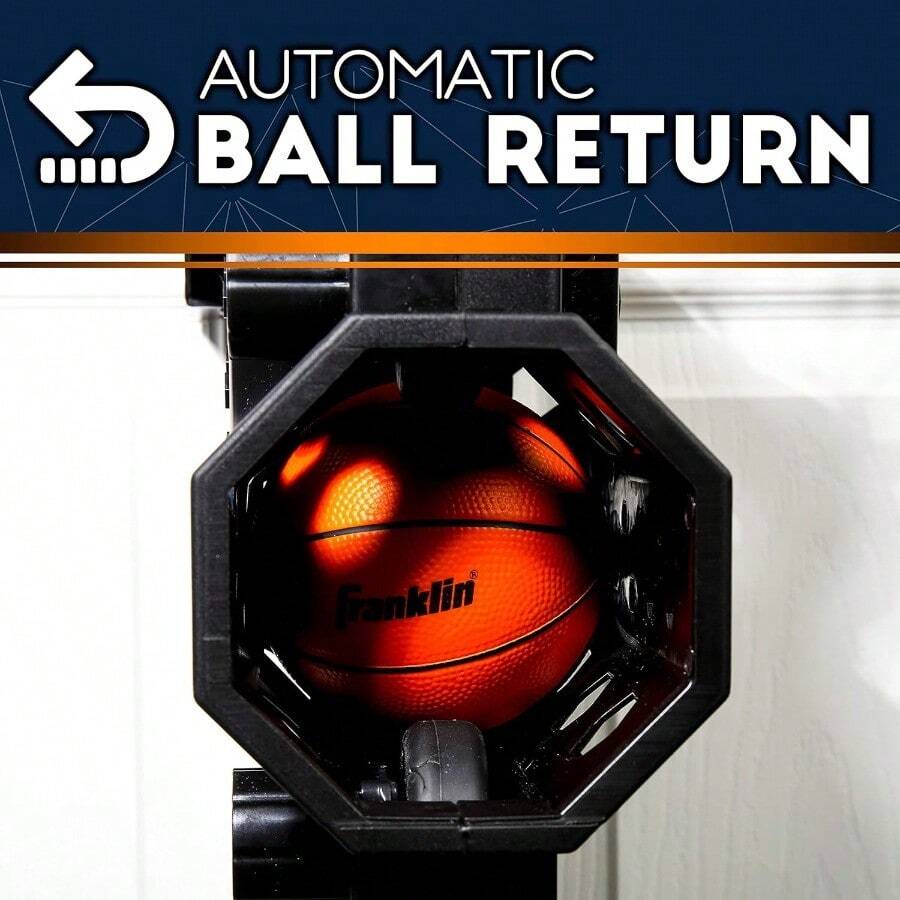 Franklin Sports Mini Basketball Hoop With Rebounder And Ball - Over The ...