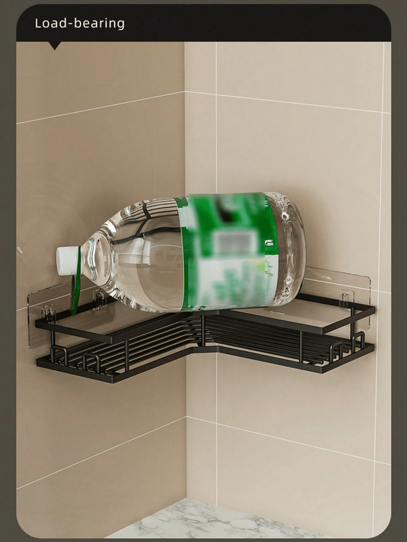 2pcs/3pcs Stainless Steel Bathroom Storage Racks Set, Corner Shower ...