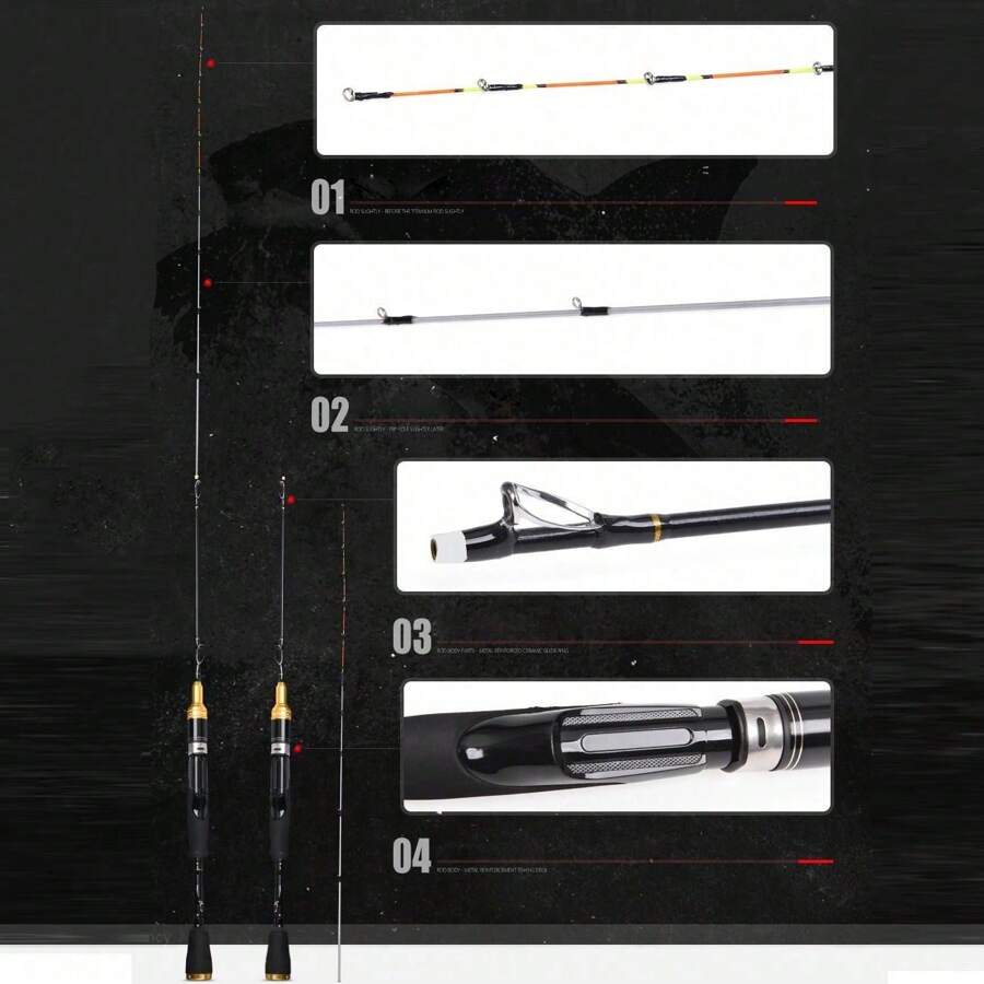 Two Lengths Of One Raft Fishing Rod 1m 1.2m Slightly Soft Tip 2 ...