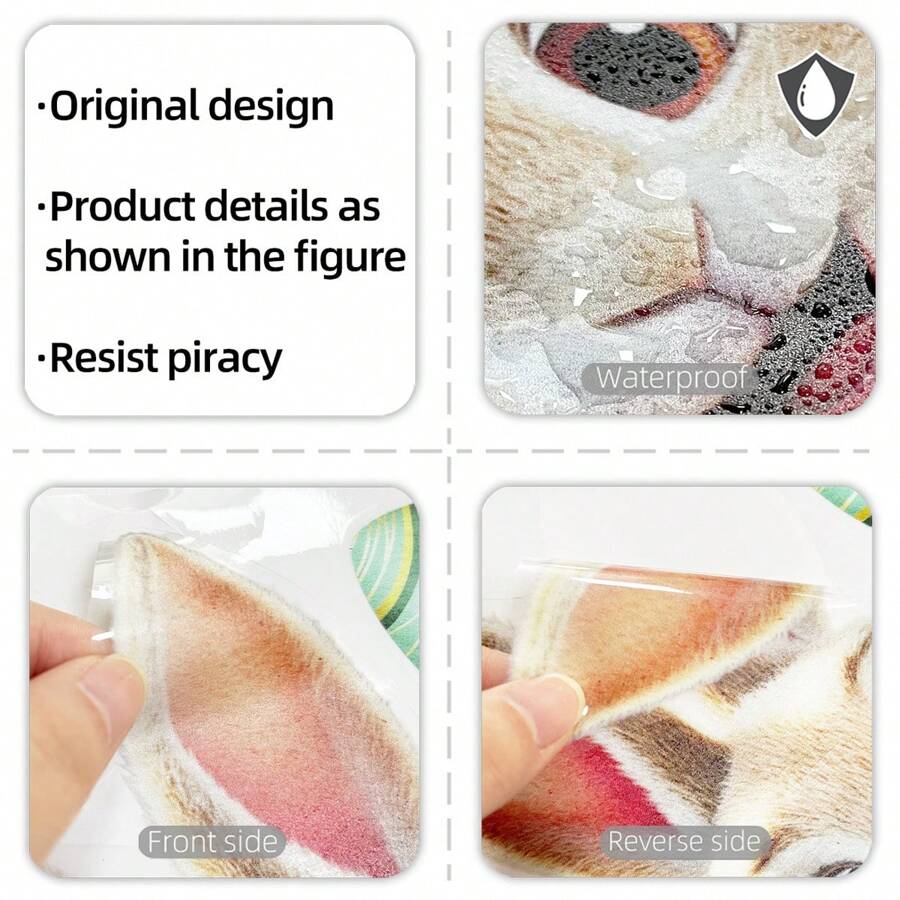 Easter Static Clings, Cartoon Bunny & Easter Egg Pattern, Static Clings ...