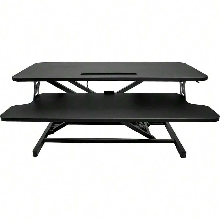 34 Inches Height Adjustable Home Office Desk Converter Computer Desk ...