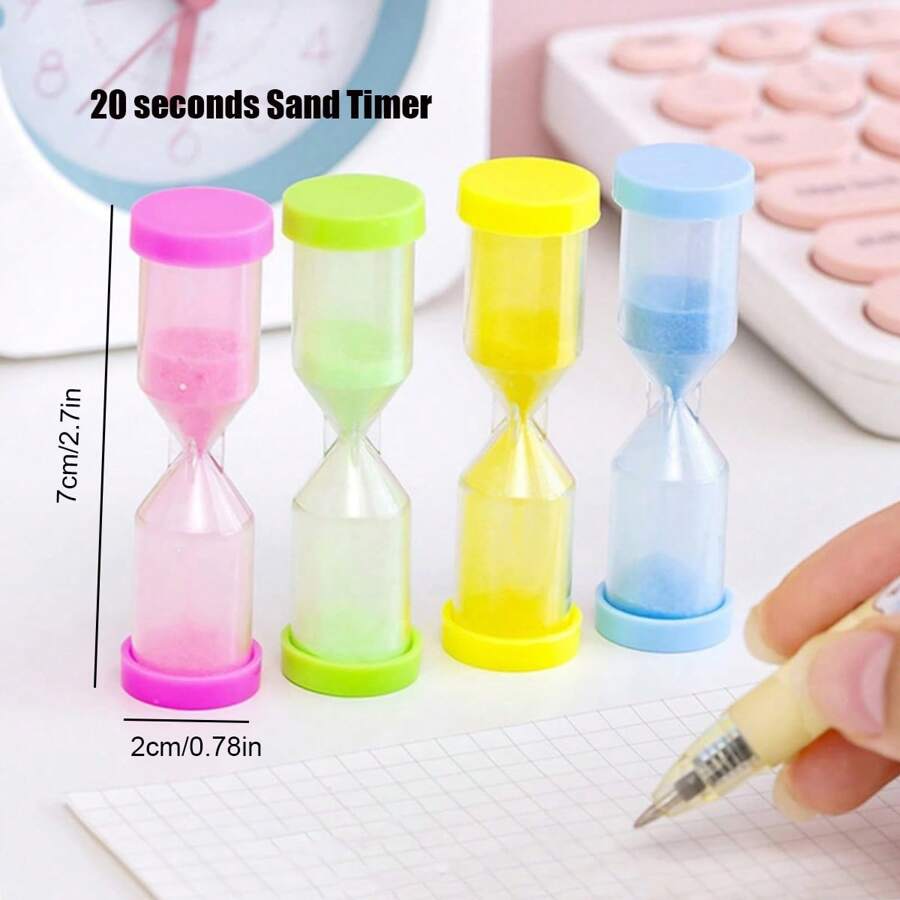 6pcs Sand Timers Set For Pool & Classroom - Colorful Montessori Game ...