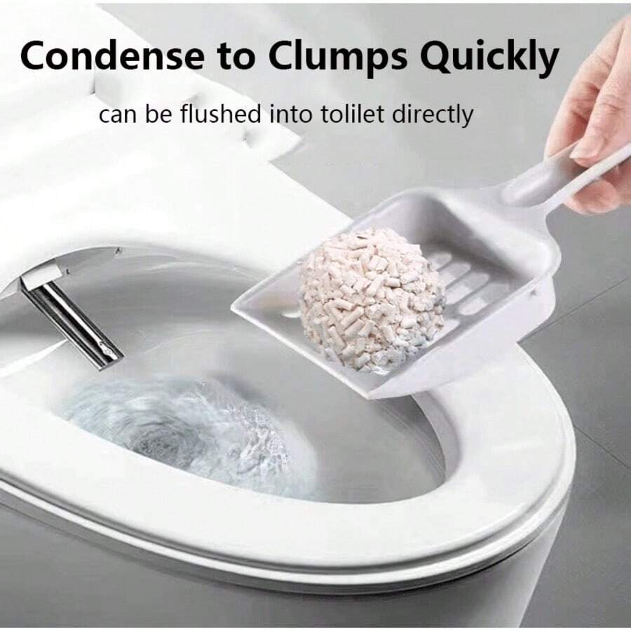 Unscented Clumping Flushable Cat Litter, Natural Clumping, 1.59 Gallons ...