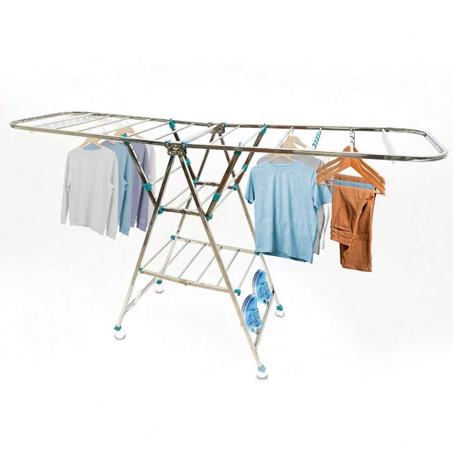 Clothes Drying Rack Heavy Duty Laundry Drying Rack Folding Portable ...