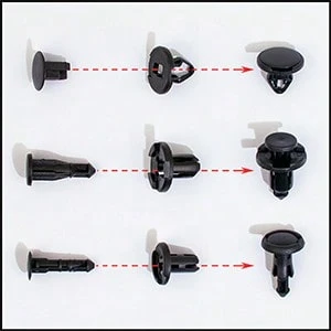 70 Pcs Tesla Clips Tesla Bumper Liner Push Retainer Fastener Rivet ...