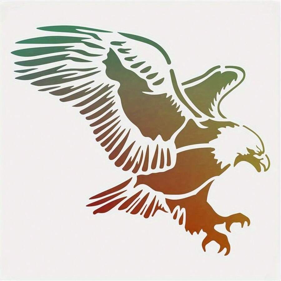 Eagle Stencil Decoratie Sjabloon 11.8x11.8 Inch Plastic Eagle Tekening ...