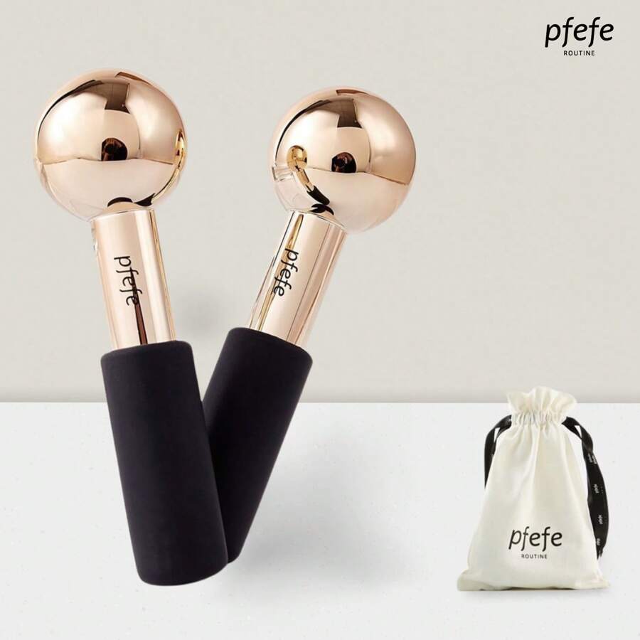 pfefe PFEFE Mini esferas de hielo, rodillos faciales de acero ...