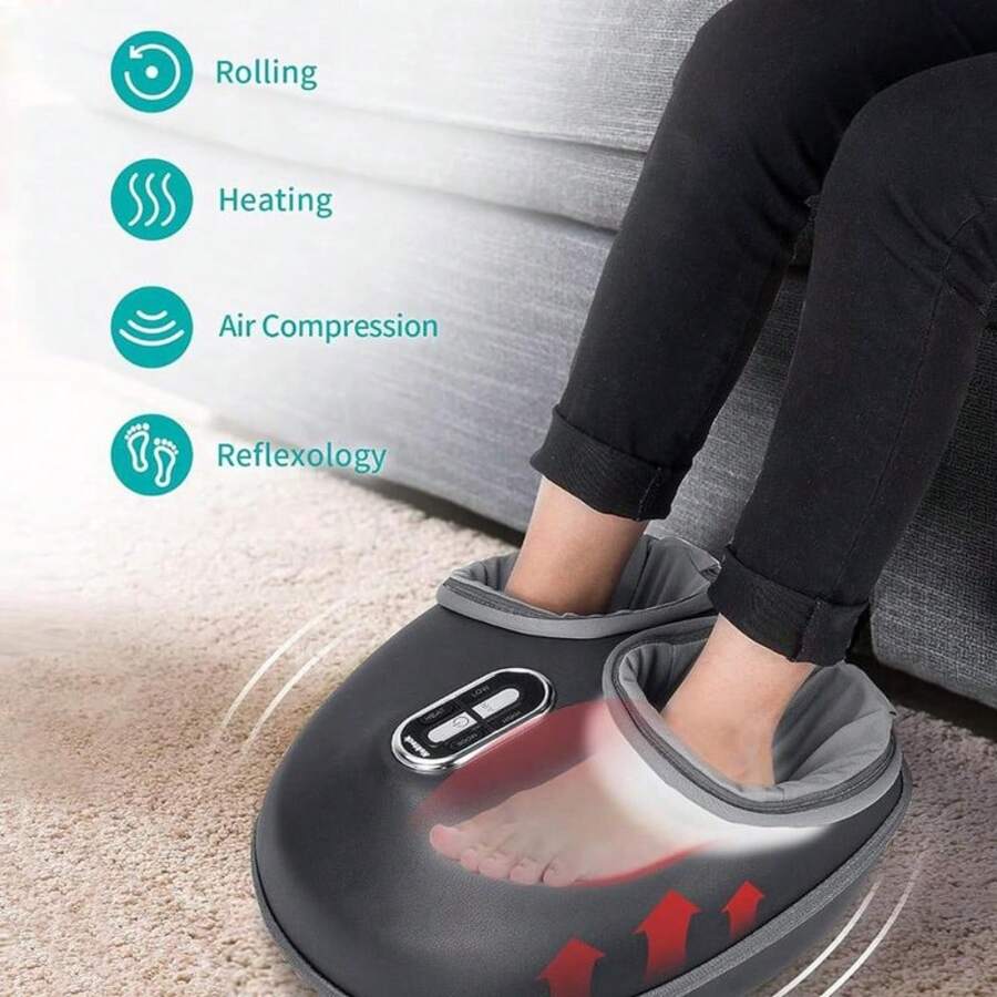Nekteck Shiatsu Foot Massager Machine With Soothing Heat, Deep Kneading ...