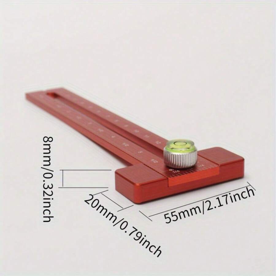 Woodworking Parallel Line Marking Ruler Set, T-Square Ruler With Limit ...