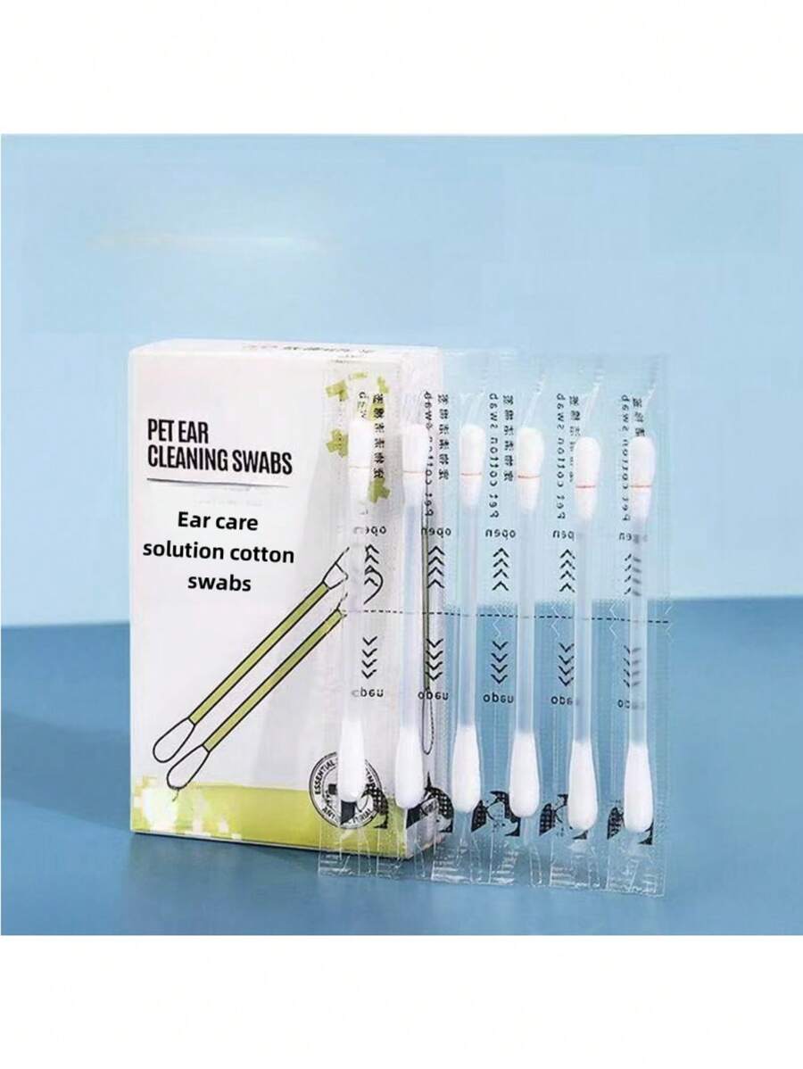 Dog Ear Cleaning Swabs , Pet Ear Wax Removal Sticks, Large Tip Cleaner ...