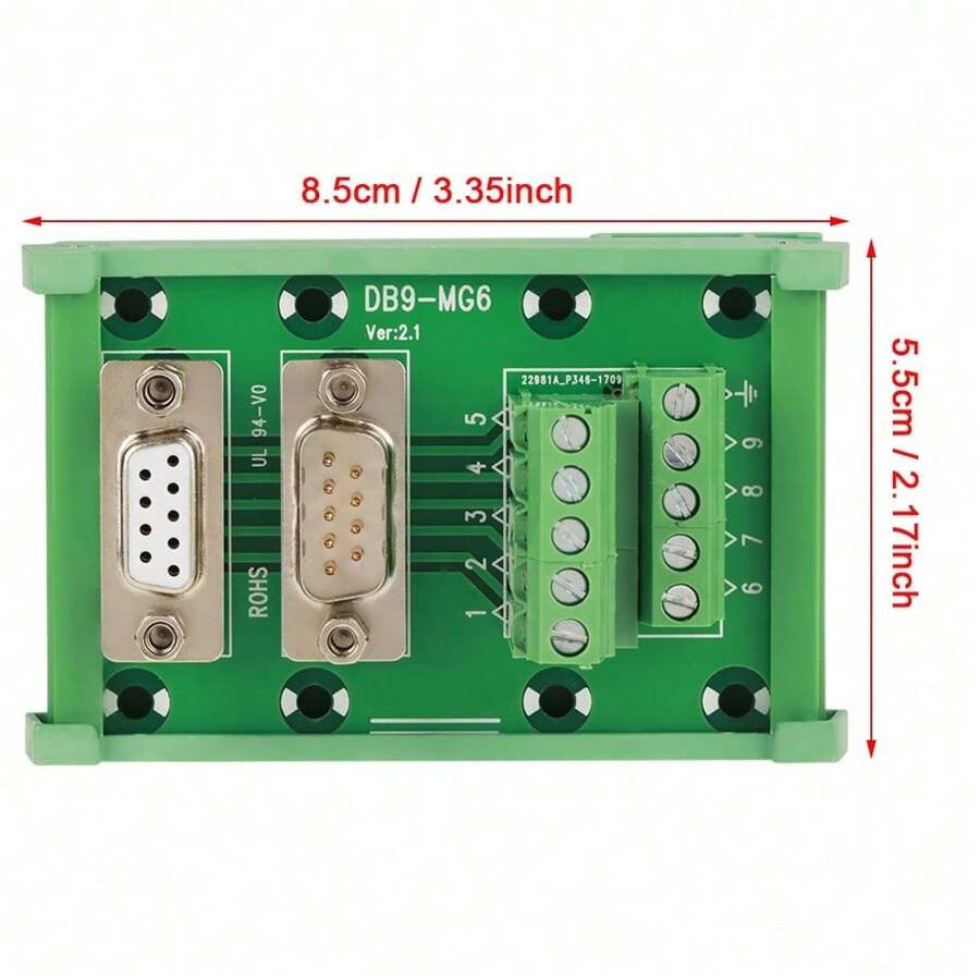 DB9 - MG6 DIN Rail Mount: Male/Female Interface Breakout Board | SHEIN USA