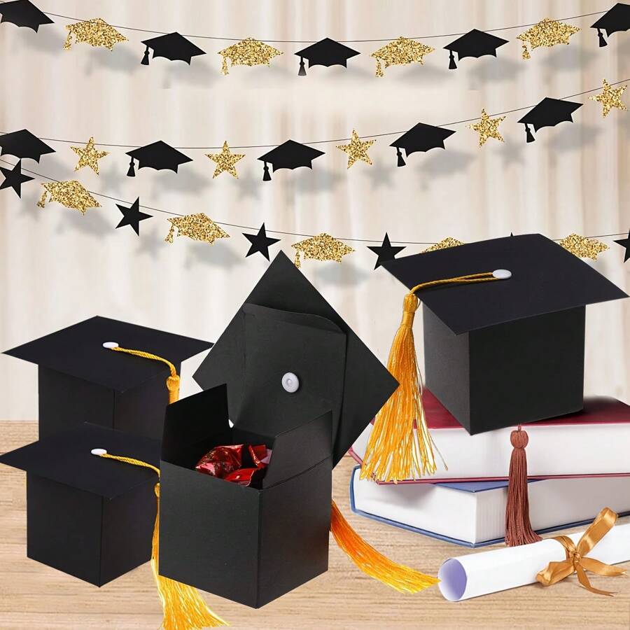 Graduation Boxes Graduation Party Favors Class Of 2025 Graduation Cap ...