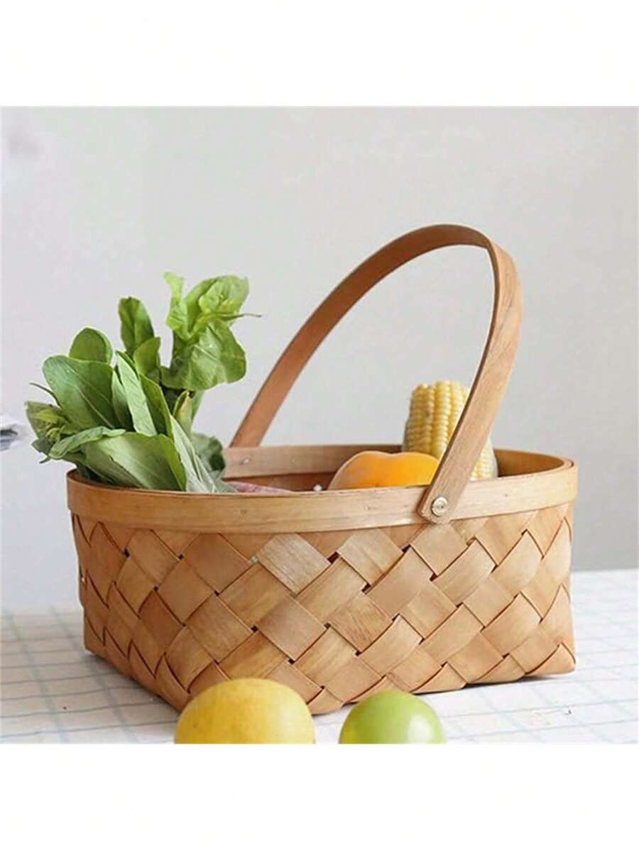 1pc Seagrass Basket,Handmade Rattan Storage Basket Houseware Storage ...