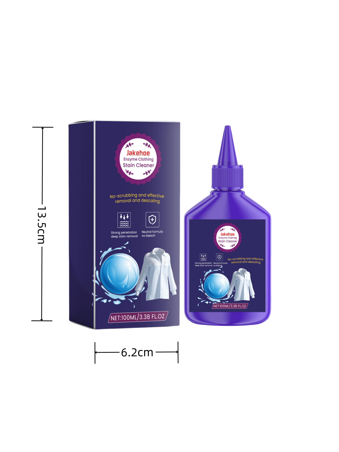 Active Enzyme Detergent - Stain Remover For Clothes, Removes Yellowing ...