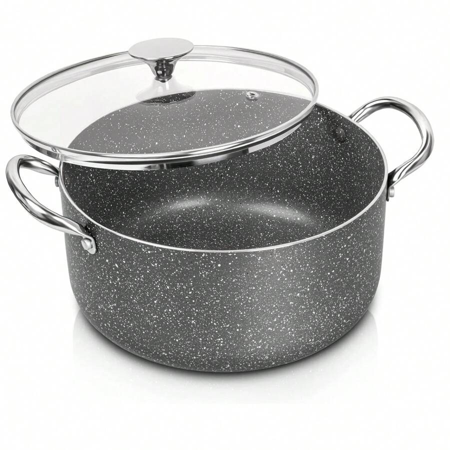 MICHELANGELO 5 Quart Stock Pot With Lid, Nonstick Soup Pot With Lid ...