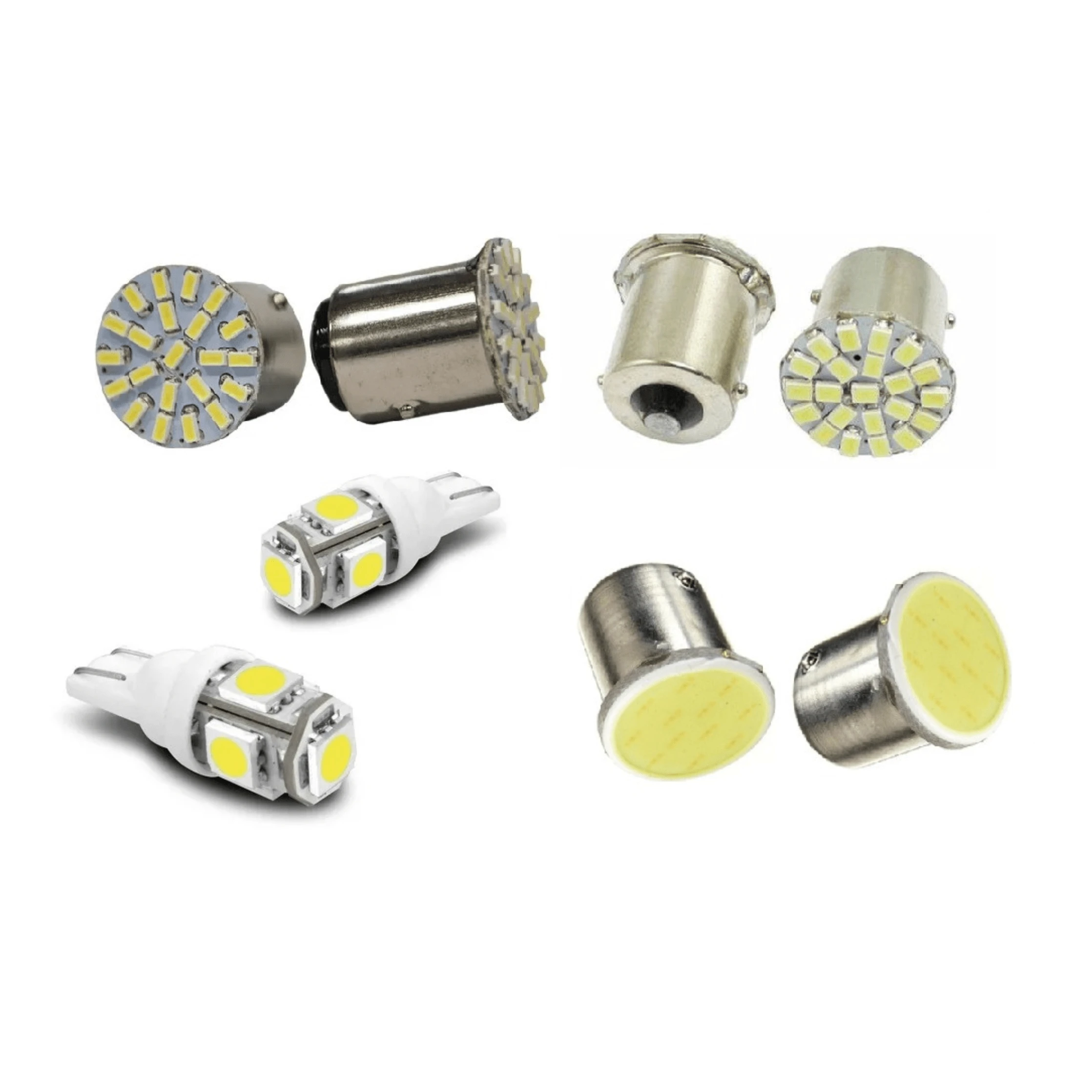 UNIVERSAL FLASHLIGHT LAMP KIT T10 P21W PY21W P21/5W LED 6000K 12V for ...