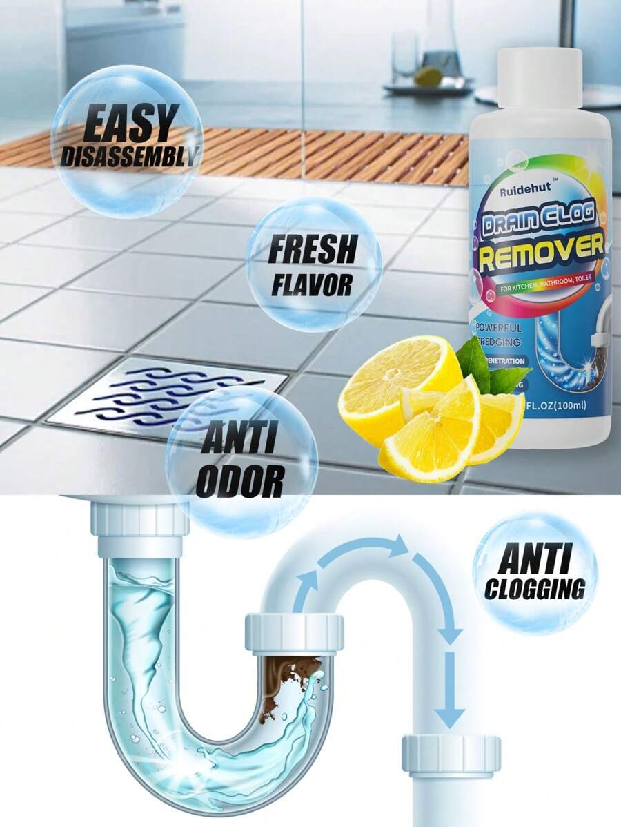 petstoral Liquid Hair Drain Clog Remover & Cleaner, For Toilets, Sinks ...