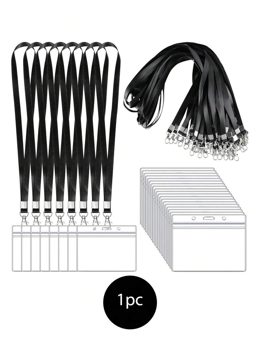 1/10/12 Pcs School Office Team Staff Use Name Tag Hanging Ropes With ID ...