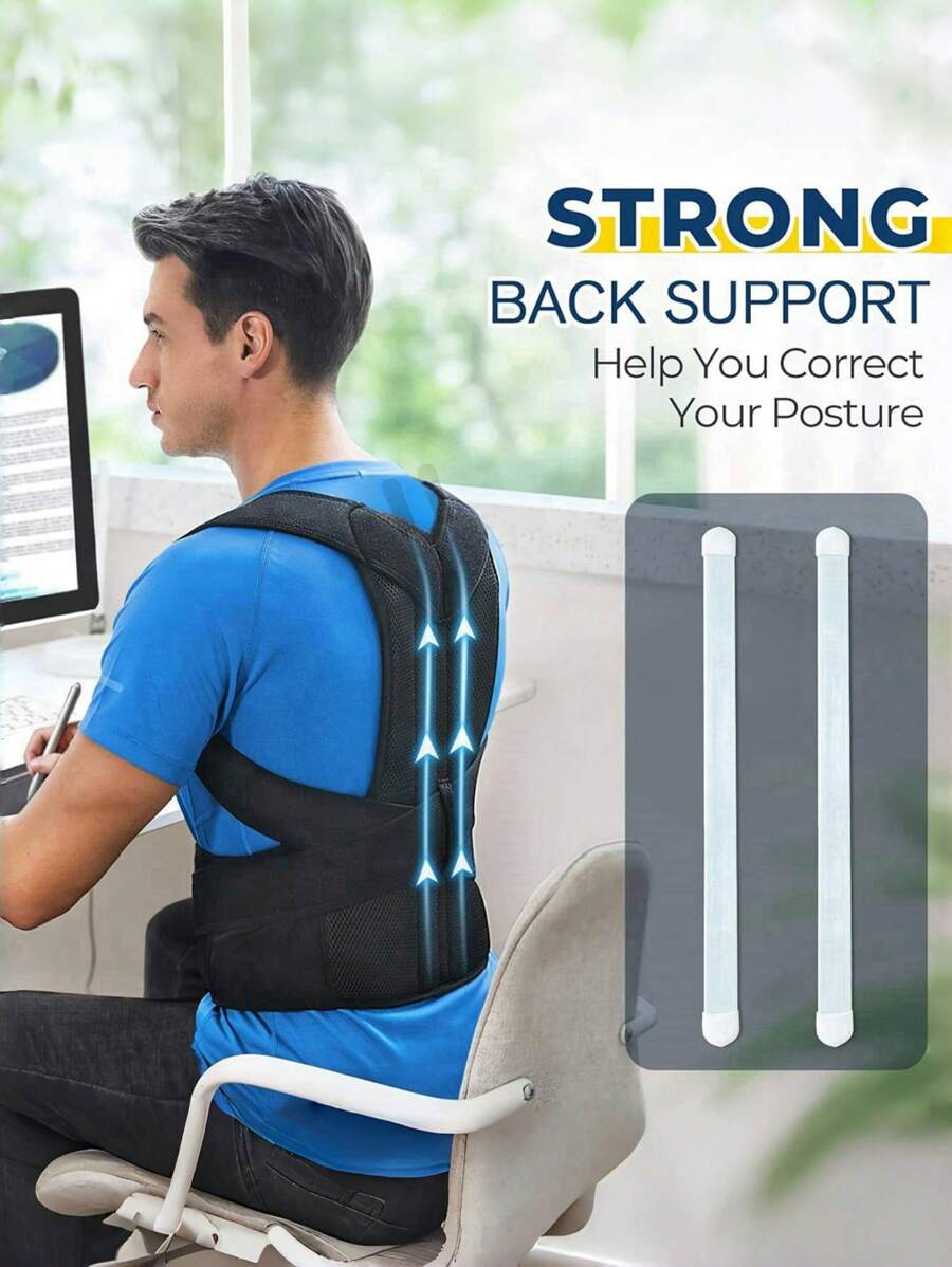 Back Brace Posture Corrector For Men And Women - Adjustable Posture ...