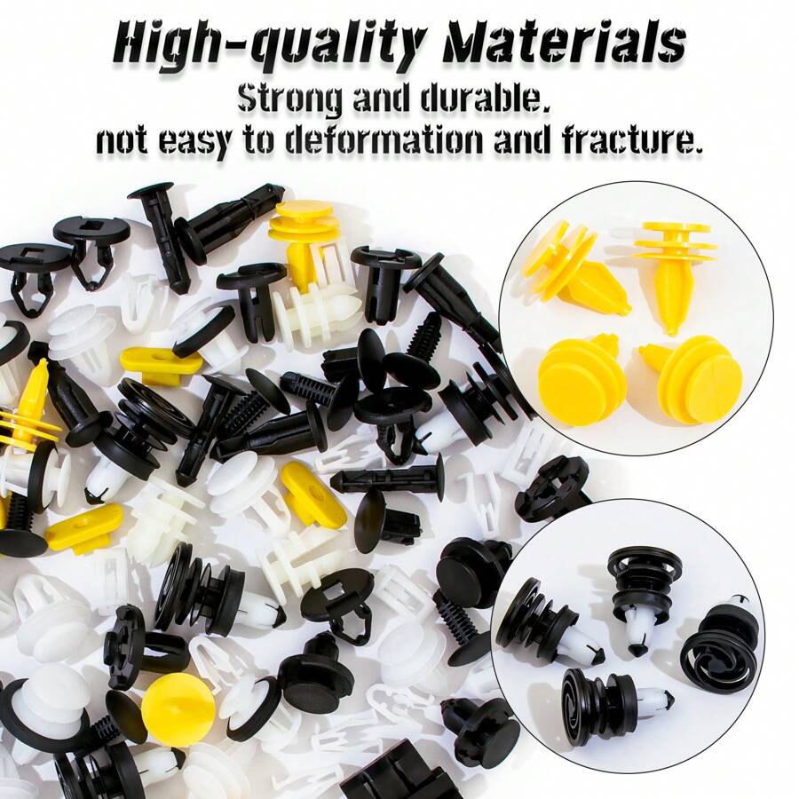 70 peças Tesla Clips Tesla Bumper Liner Push Retainer Fastener Rivet ...