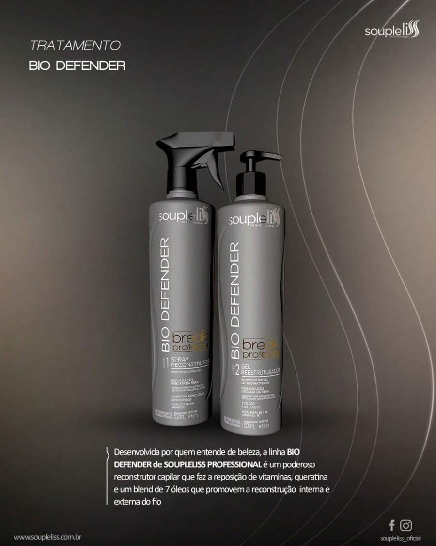 Kit Bio Defender Souple Liss Breack Protector Origin 2x500ml | SHEIN Brasil