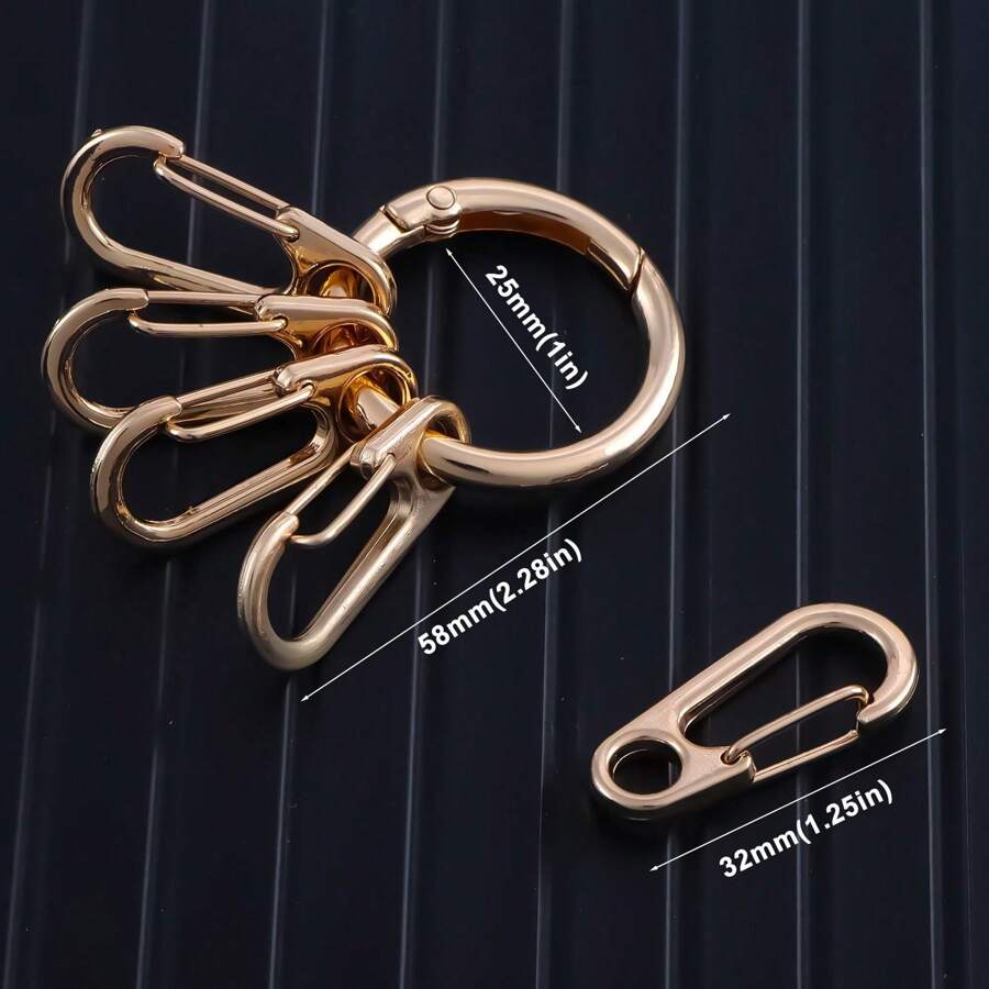 Metal O Ring Spring Clasps With 5pcs Hook Buckles For DIY Openable ...