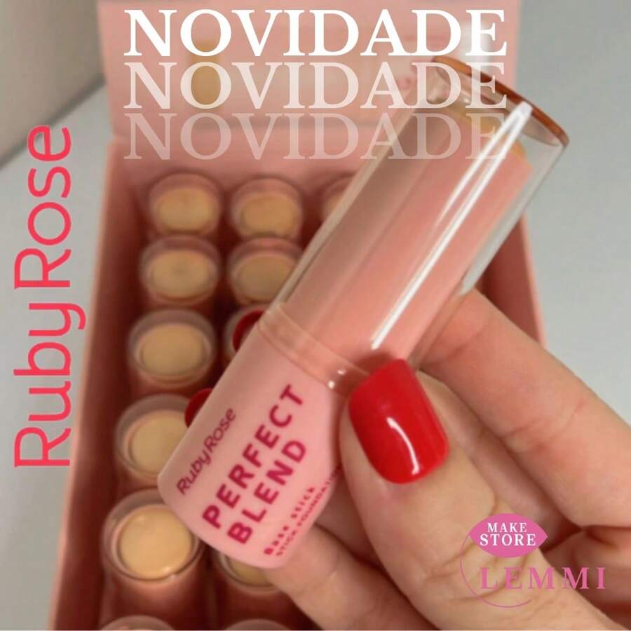 BASE STICK PERFECT BLEND LINHA ROSA RUBY ROSE | SHEIN Brasil