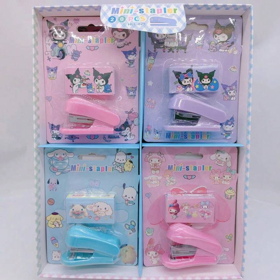 Sanrio 1pc. Sanrio Stapler Set Kulomi Student Study Documents Exam ...