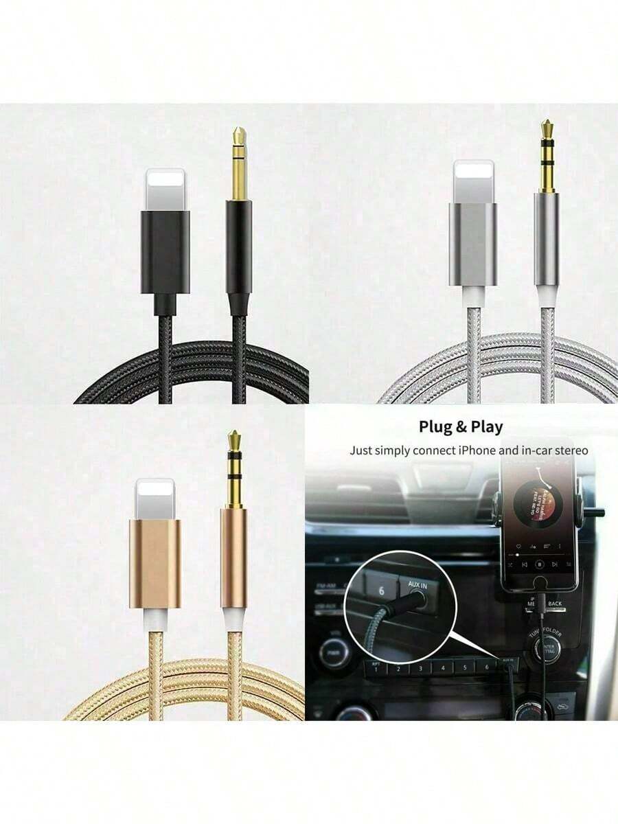 To 3.5 AUX And USB Type C To 3.5mm Aux Audio Cable Headset Speaker ...