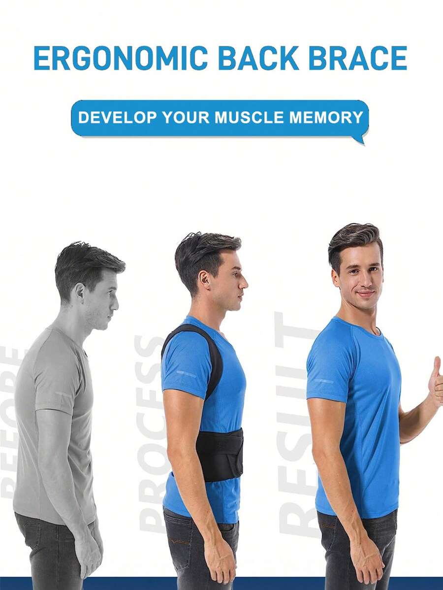 Back Brace Posture Corrector For Men And Women - Adjustable Posture ...