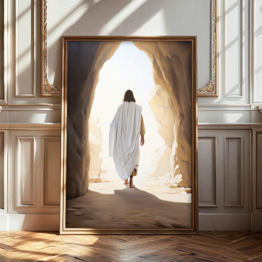 1pc Unframed Jesus Christ Resurrected Leaving The Tomb Canvas Poster Print Christian Art ...