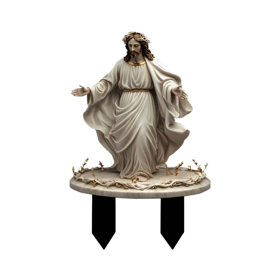 Garden Stake Outdoor Decoration, Jesus Theme Garden Stakes Outdoor ...