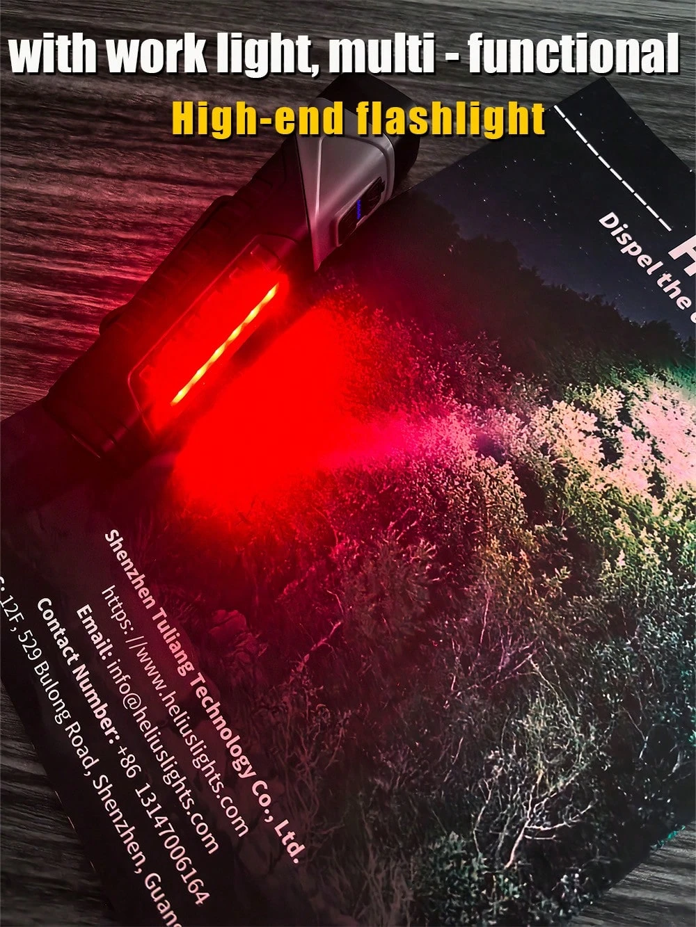 Work Light Fully Upgraded Glare Flashlight Rechargeable Working Lamp Hand-Held But At The Corner ...