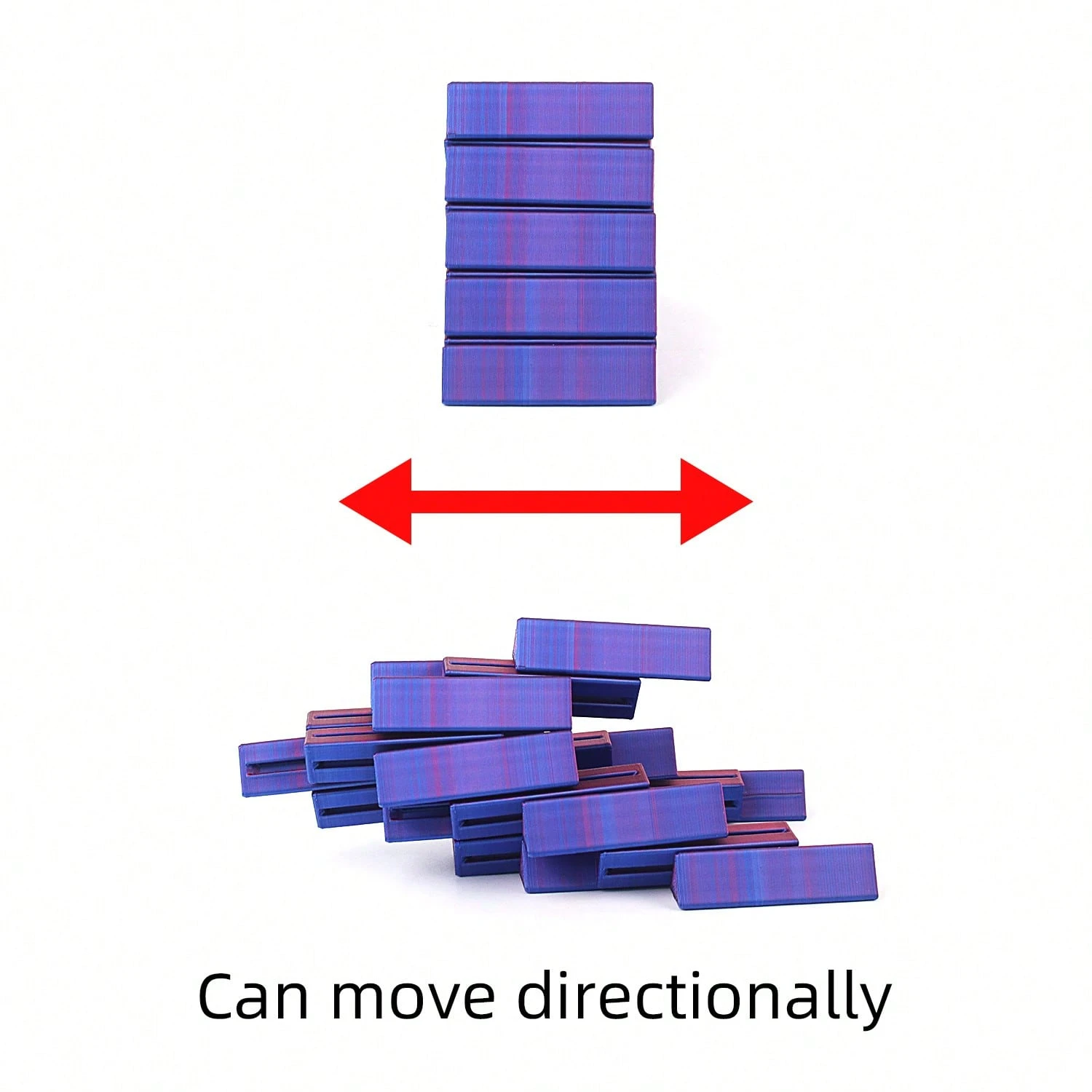 3D Printed Decompression Cube, Sensory Fidget Toy, Cubic Rectangular ...