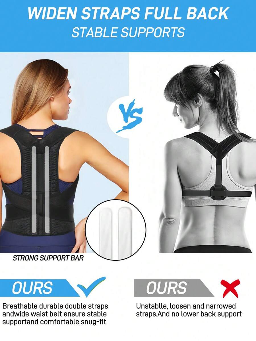 Back Brace Posture Corrector For Men And Women - Adjustable Posture ...