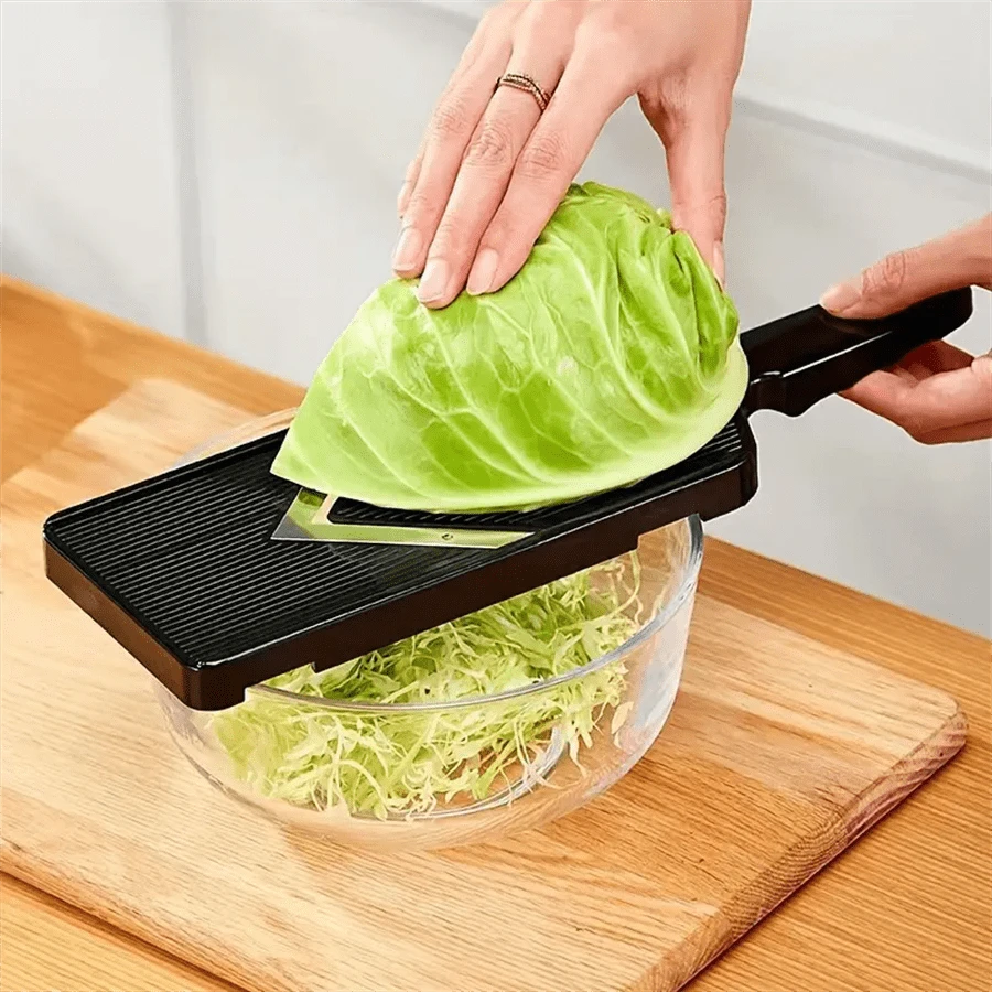 1pc Stainless Steel Vegetable Chopper With Cabbage Slicer, Easy To ...
