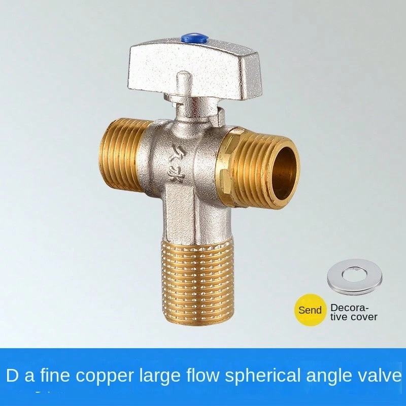 Large Flow All-Copper Triangular Valve Ball-Shaped Universal Switch ...
