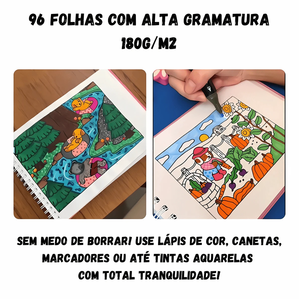 Kit 02 Bobbie Goods Coloring Books Holographic Hard Cover + 120 ...