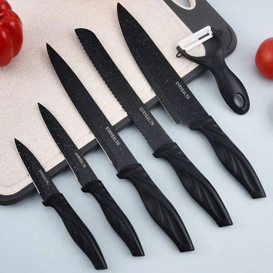 6pcs Kitchen Knives, Household Vegetable Cutting Knives, Food Prep ...