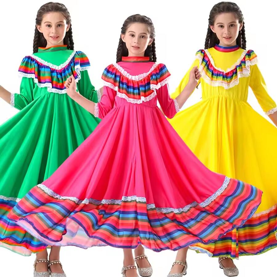 Traditional Folk Mexican Stage Performance Dress May 5 Mexican Festival ...