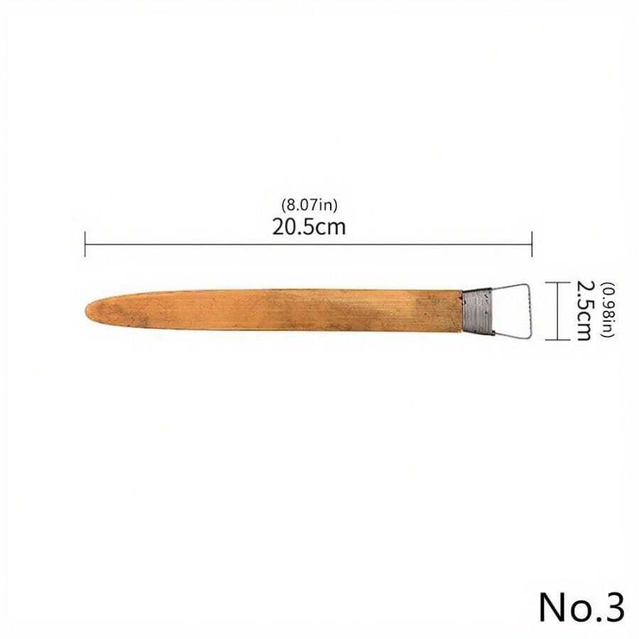 Premium Pottery & Ceramic Sculpting Tool - Wide Sawtooth Clay Scraper ...