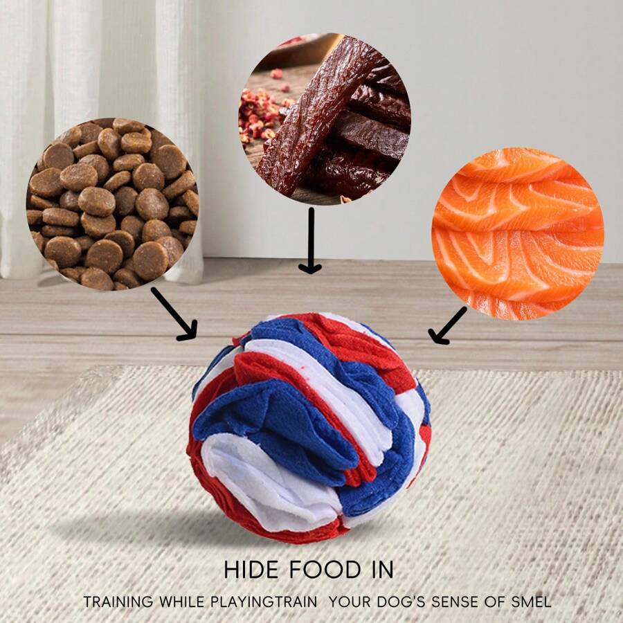 BJAYPET 1pc Pet Snuffle Ball, Dog/Cat Scenting Puzzle Feeder Toy ...