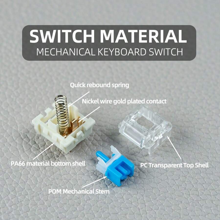 3-Pin Mechanical Keyboard Switches, Supporting Plate Mount And Hotswap ...