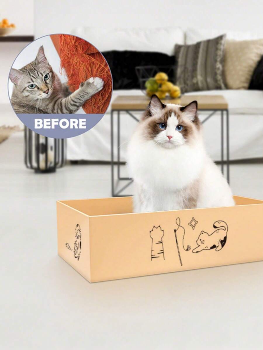 5-Piece Cat Scratching Posts, Wide Extra Large Cat Scratching Box ...