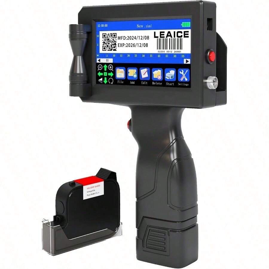 Handheld Inkjet Printer With 42ml Quick-Drying Ink Cartridge, Portable ...