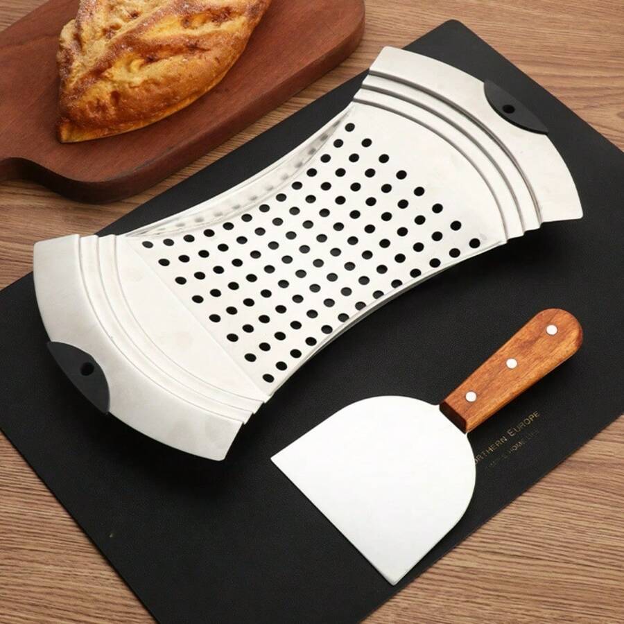 Stainless Steel Spaetzle Maker Lid With Scraper Traditional German Egg ...