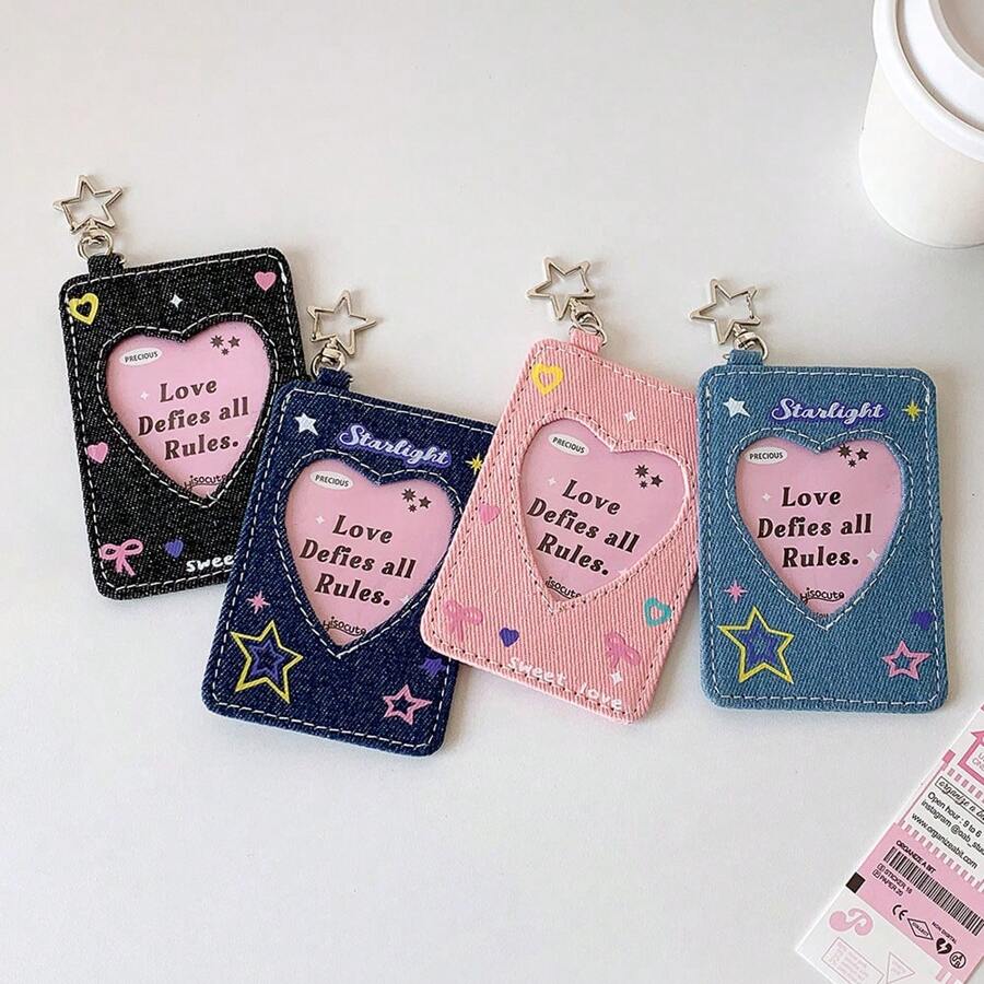 Y2K Style 3-tums koreansk Stargazer korthållare K-Pop Idol fotokort ...