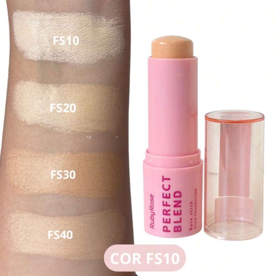 BASE STICK PERFECT BLEND LINHA ROSA RUBY ROSE | SHEIN Brasil